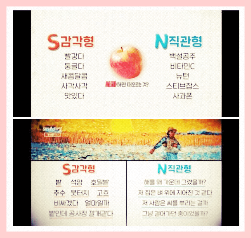 MBTI N S 차이 확인 테스트 구별방법 - Gleamview